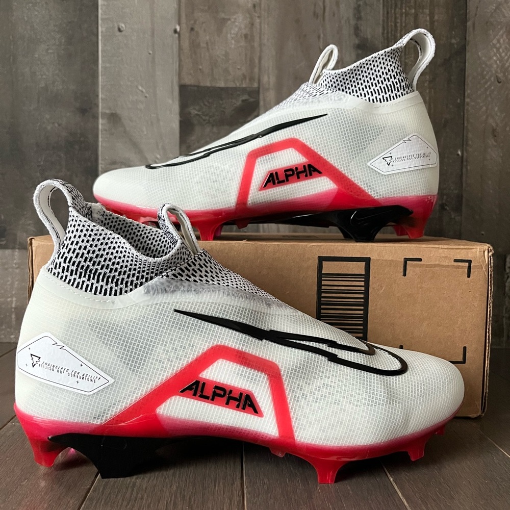 Nike Alpha Menace Elite 3 White Red Football Shoes Me… - Gem